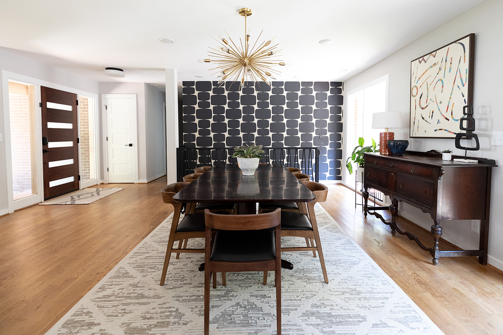 Stylish Cary Family Room Design | TEW Design Studio